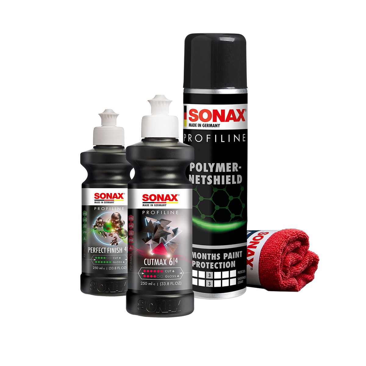 PROFILINE Polerpaket - Polermedel för bil och fordon – SONAX